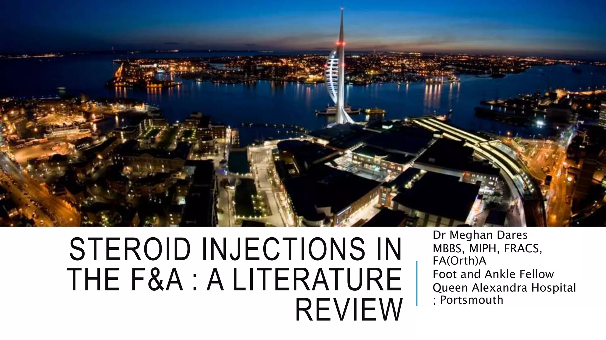 Steroid injections in the foot & ankle | PPTX