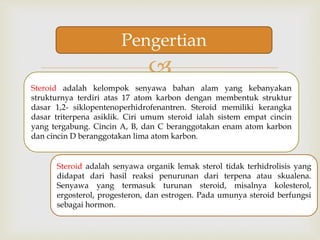 Steroid pptt | PPTX