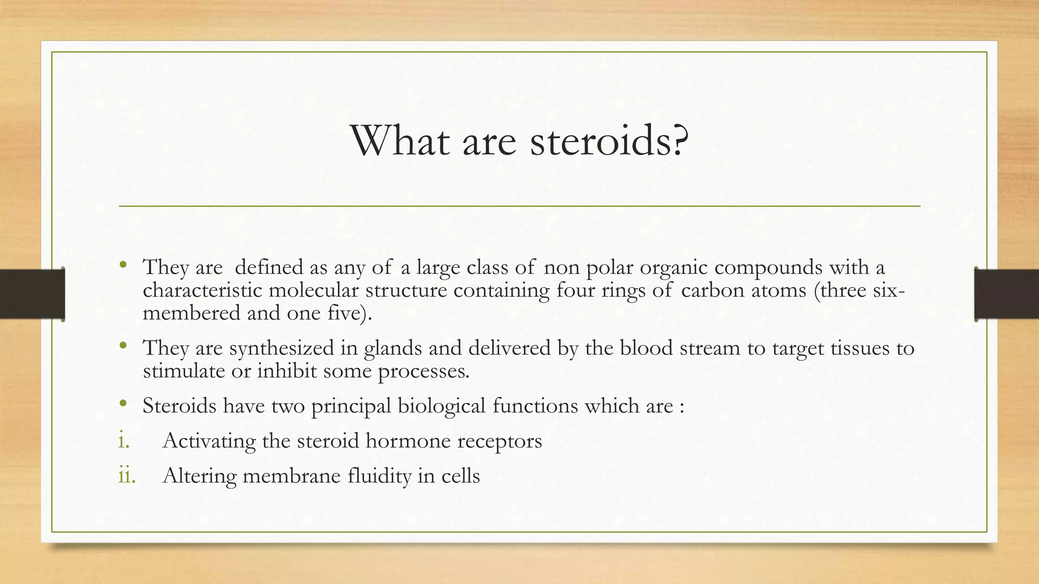 Steroids | PPTX