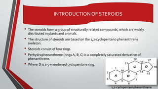 STEROIDS - MEDICINAL CHEMISTRY | PPTX