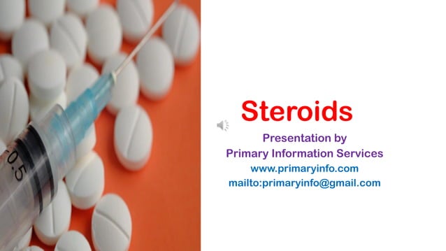 Steroids - Project Database | PPT