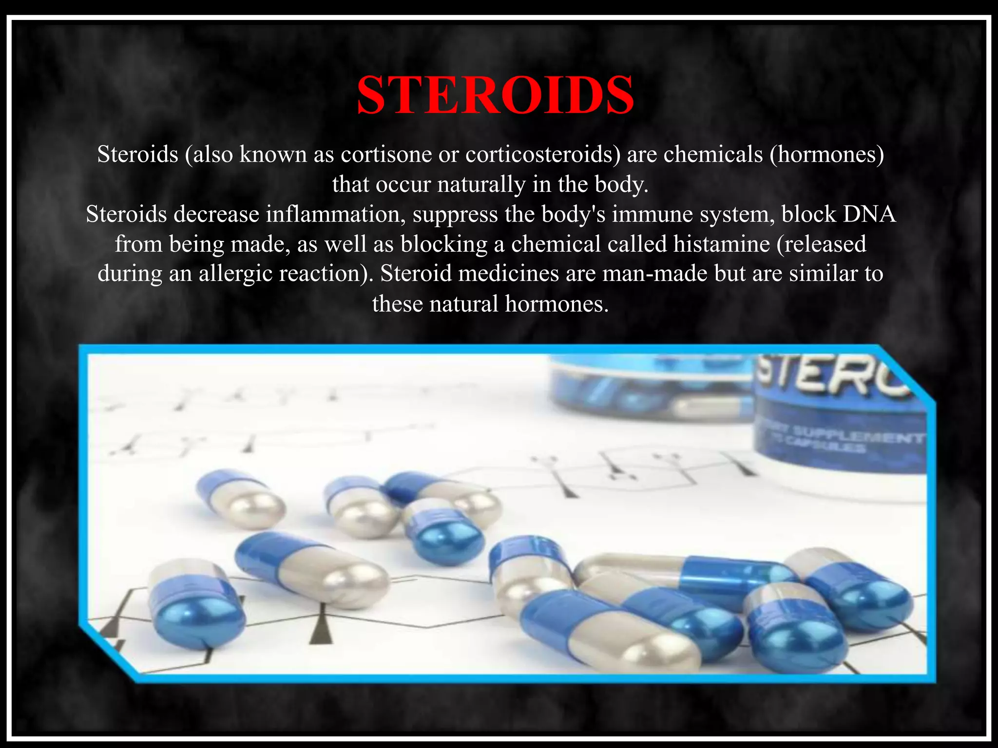 Steroids abuse and misuse | PPTX