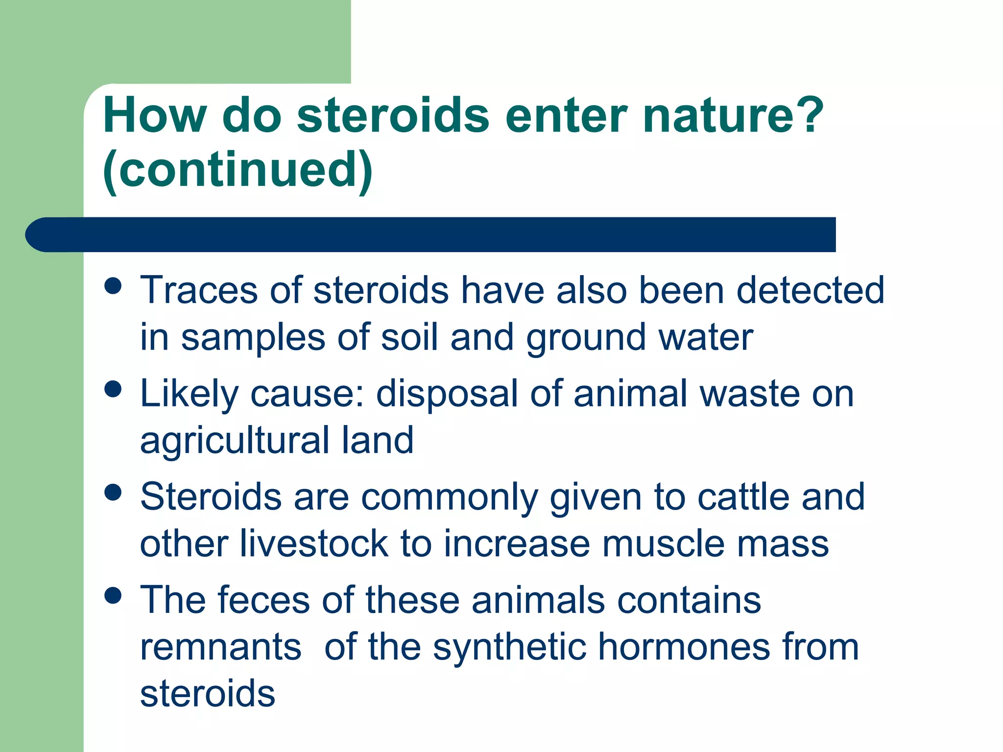 Steroids and the environment | PPT