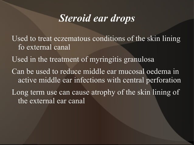 Steroids ent | ODP | Ear, Nose and Throat Conditions | Diseases and ...