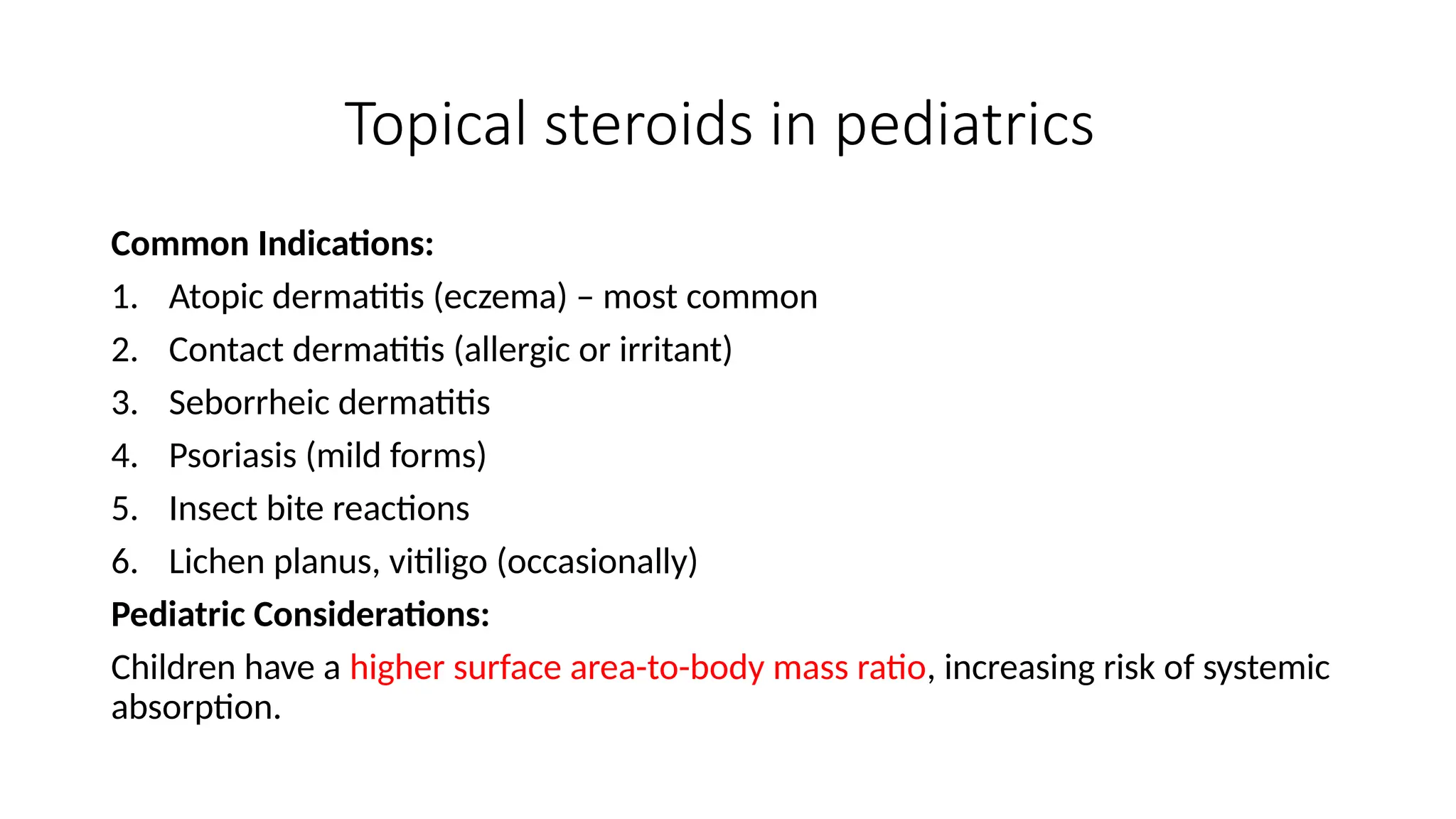 Steroids in pediatrics; classification and approach | PPTX