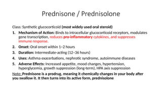 Steroids in pediatrics; classification and approach | PPTX