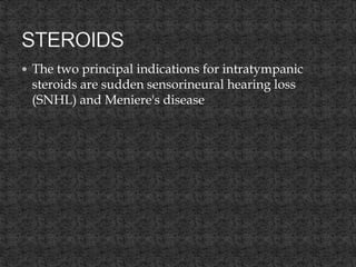 Steroids in SSNHL | PPTX