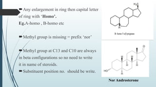 introduction and Nomenclature of steroids.pptx