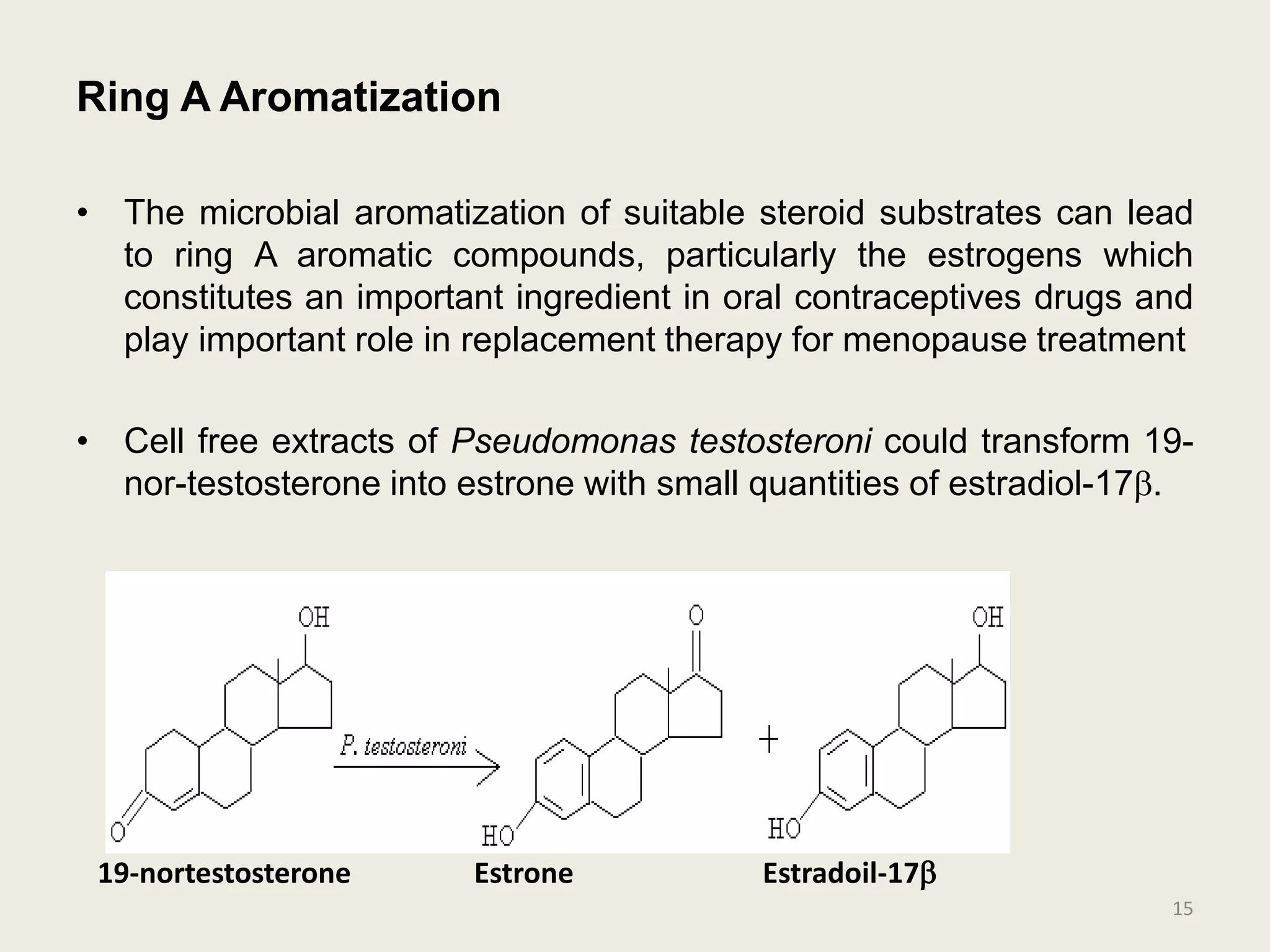 Steroid transformation, bioreactor and bioprocess engineering | PPTX