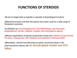 Steroid transformation by fungi | PPTX