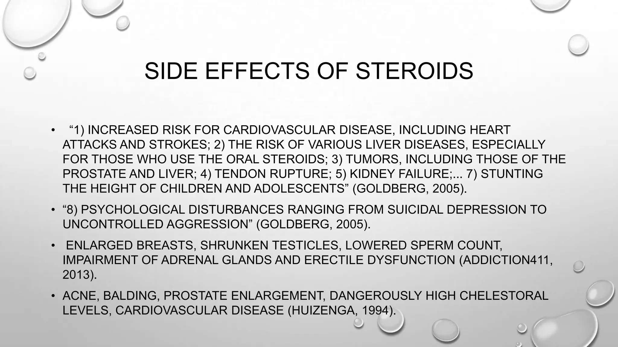 Steroid use in High School Football | PPTX
