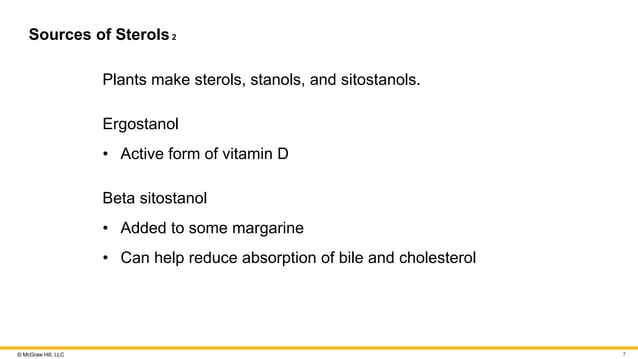 STEROLS: A TYPE OF LIPID | PPTX
