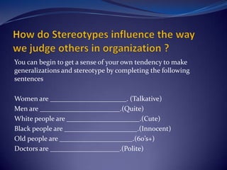 Sterotypes | PPT