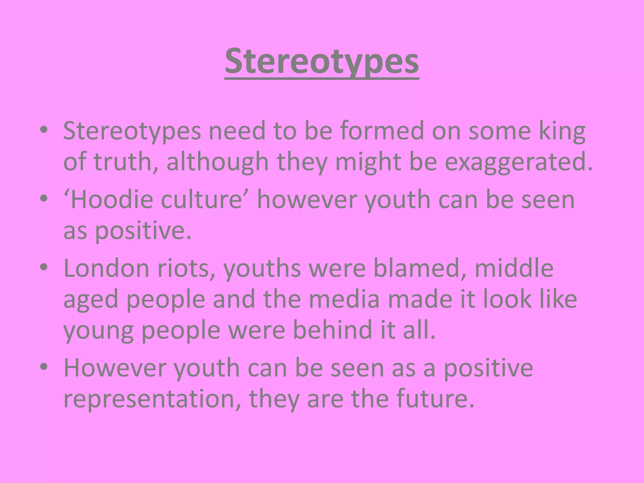 Stereotypes | PPTX