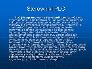 Sterowniki PLC | PPT