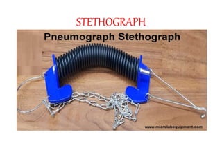 Stethograph- Recording Respiratory Movements | PPTX