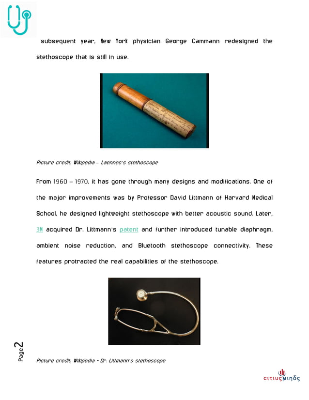 Evolution of Stethoscopes – Patent Analysis | PDF | Technology & Computing