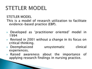 Stetler model ppt latif sir (2) | PPTX