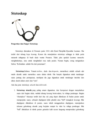 Stetoscope revisi | DOCX