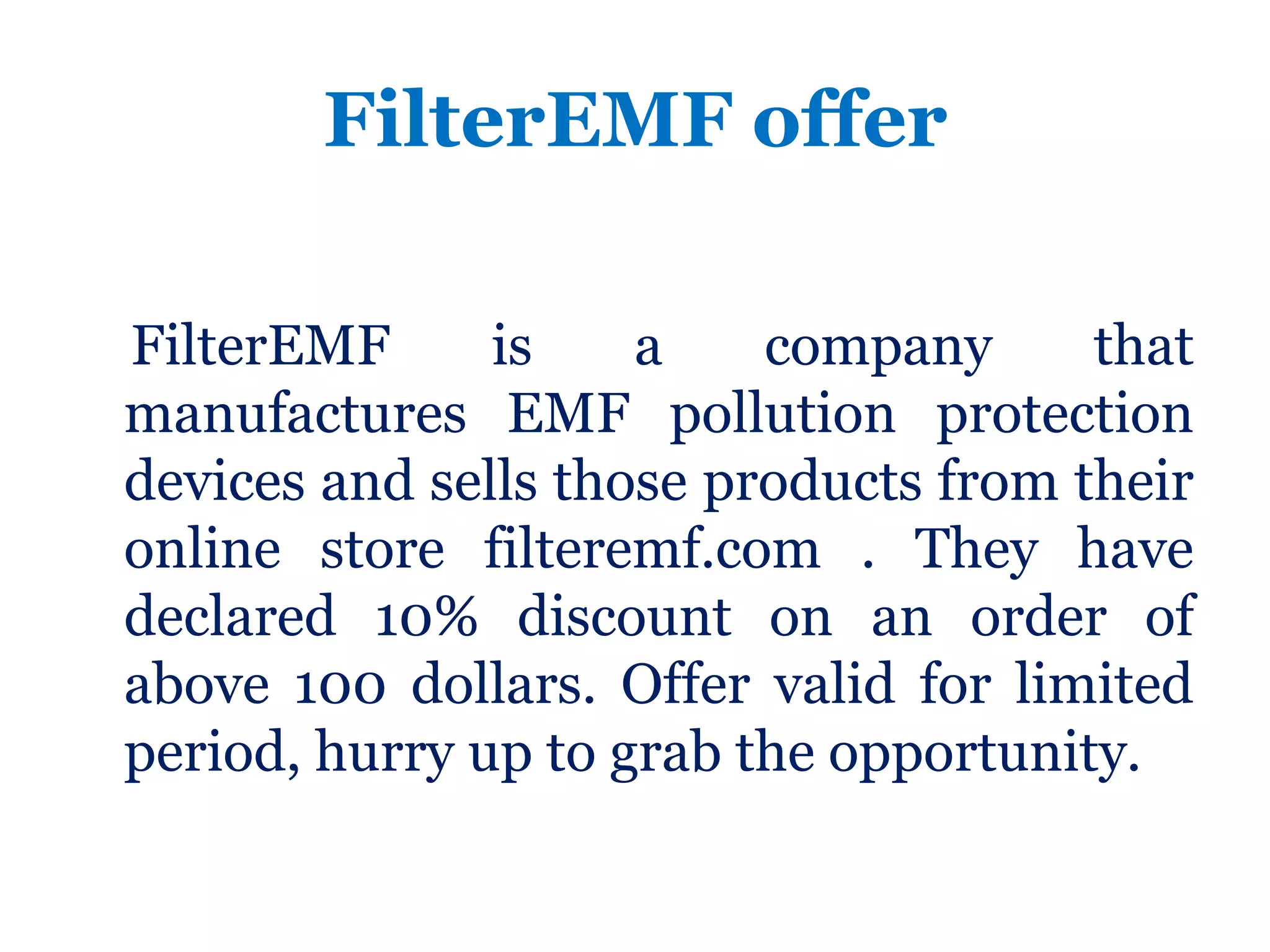 Stetzerizer Filters | FilterEMF | PPT