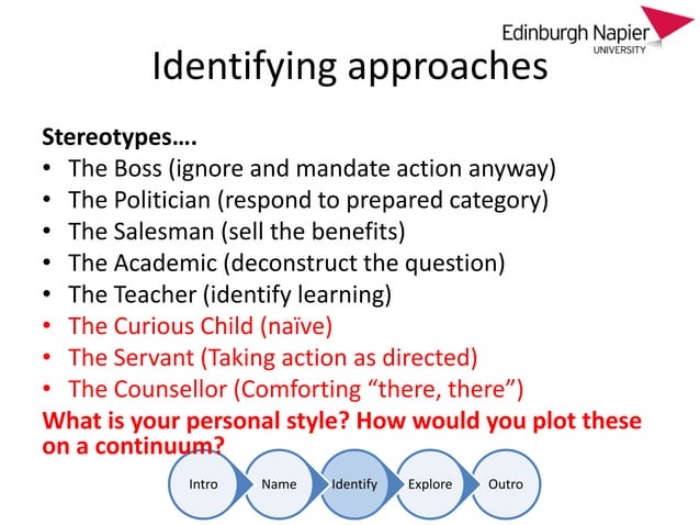 Steve handling difficult questions v2 | PPTX