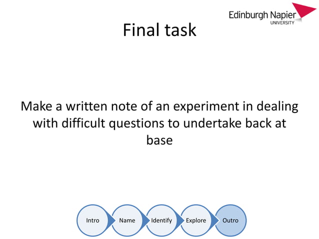 Steve handling difficult questions v2 | PPTX
