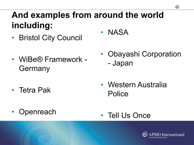 Steve Jenner. Managing Benefits; the new guidance and certification ...