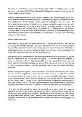 Steve jobs-speech-text | PDF