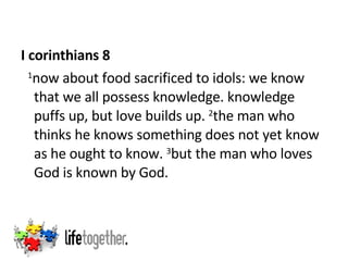 Steve Rivera - Knowlege Puffs Up But Love Builds Up - 081012 | PPT