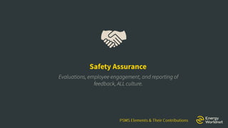 PSMS Program Impact on safety culture 23 | PPT