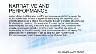 Steve Archer Music Video Theory | PPT