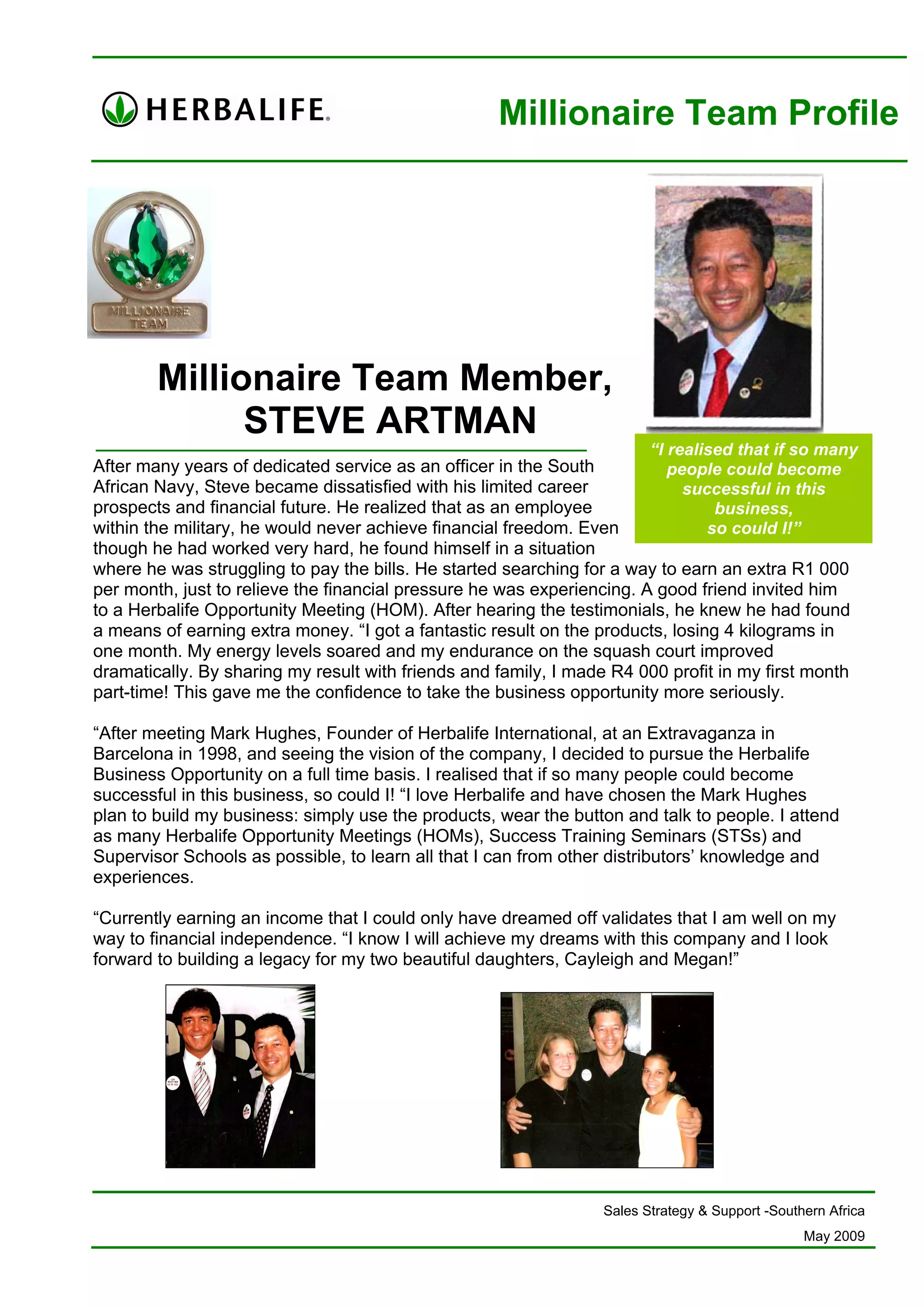 Testimonial - Steve Artman | PDF
