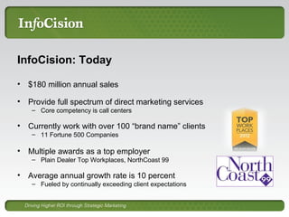 InfoCision Presentation for Taylor Institute CRM class | PPT
