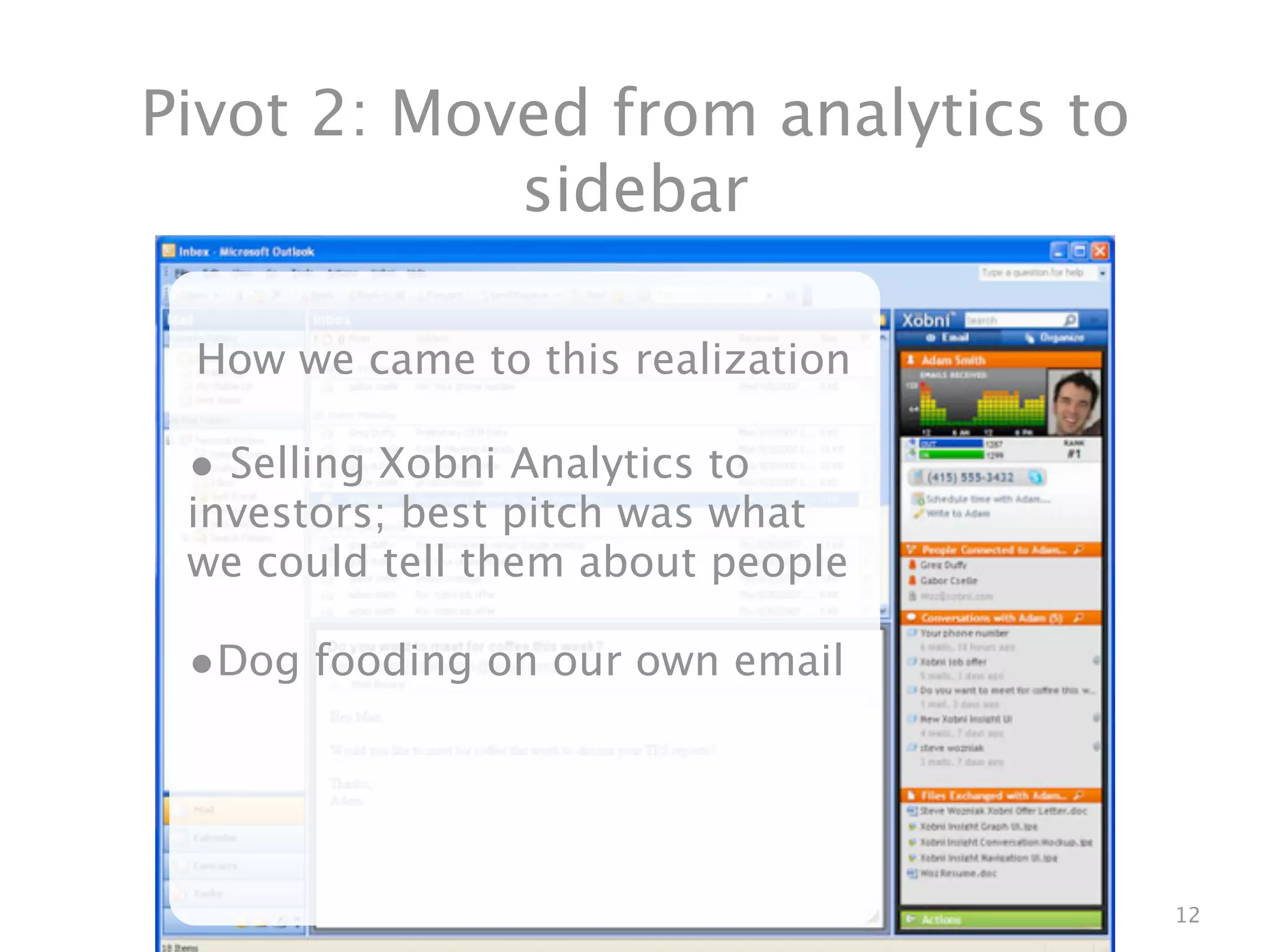 5 stages of xobni's growth and 5 pivots along the way | PPT