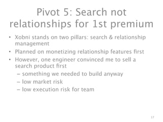 5 stages of xobni's growth and 5 pivots along the way | PPT