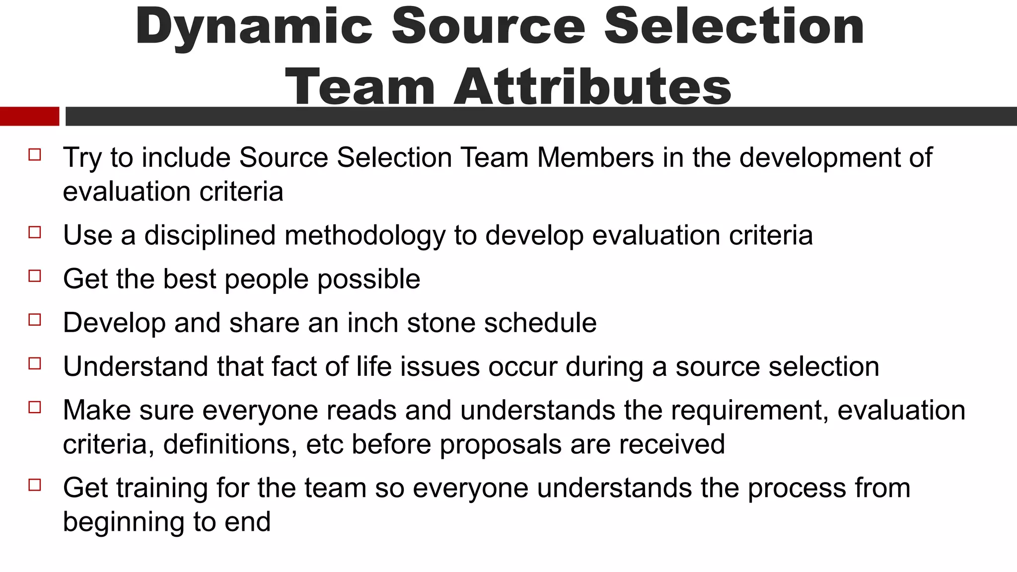 Source Selection Practicum: What You Need to Know About Source ...