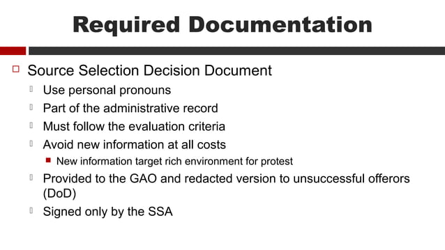 Source Selection Practicum: What You Need to Know About Source ...