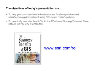 Steve Calder: Business Benefits of GIS: An ROI Approach | PPT