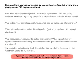 Steve Calder: Business Benefits of GIS: An ROI Approach | PPT