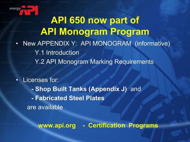 SteveCrimaudoAPITankStandardsUpdate.ppt