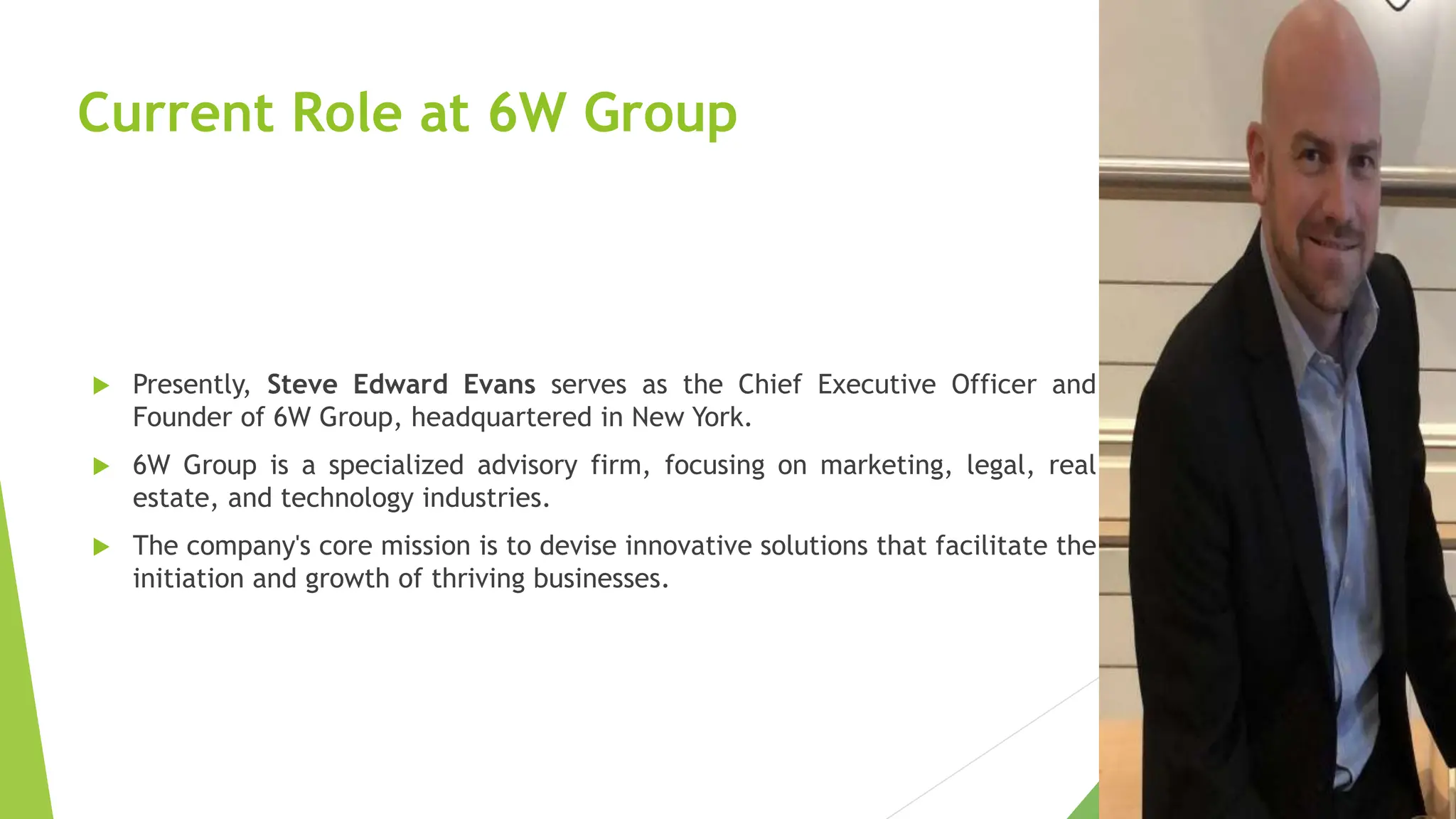 Steve Edward Evans: Crafting Success in Finance and Business Leadership ...