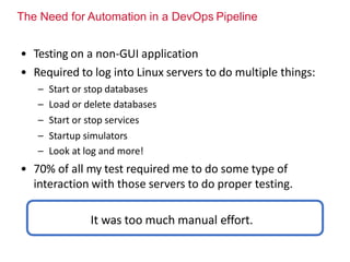 Testing Without a GUI Using TestComplete | PPT | Free Download