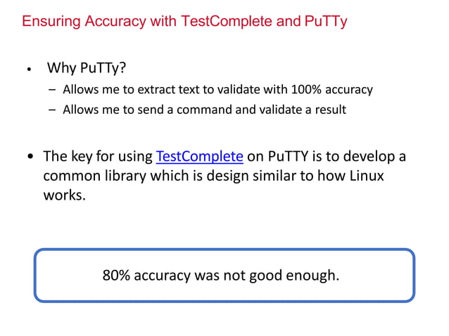 Testing Without a GUI Using TestComplete | PPT