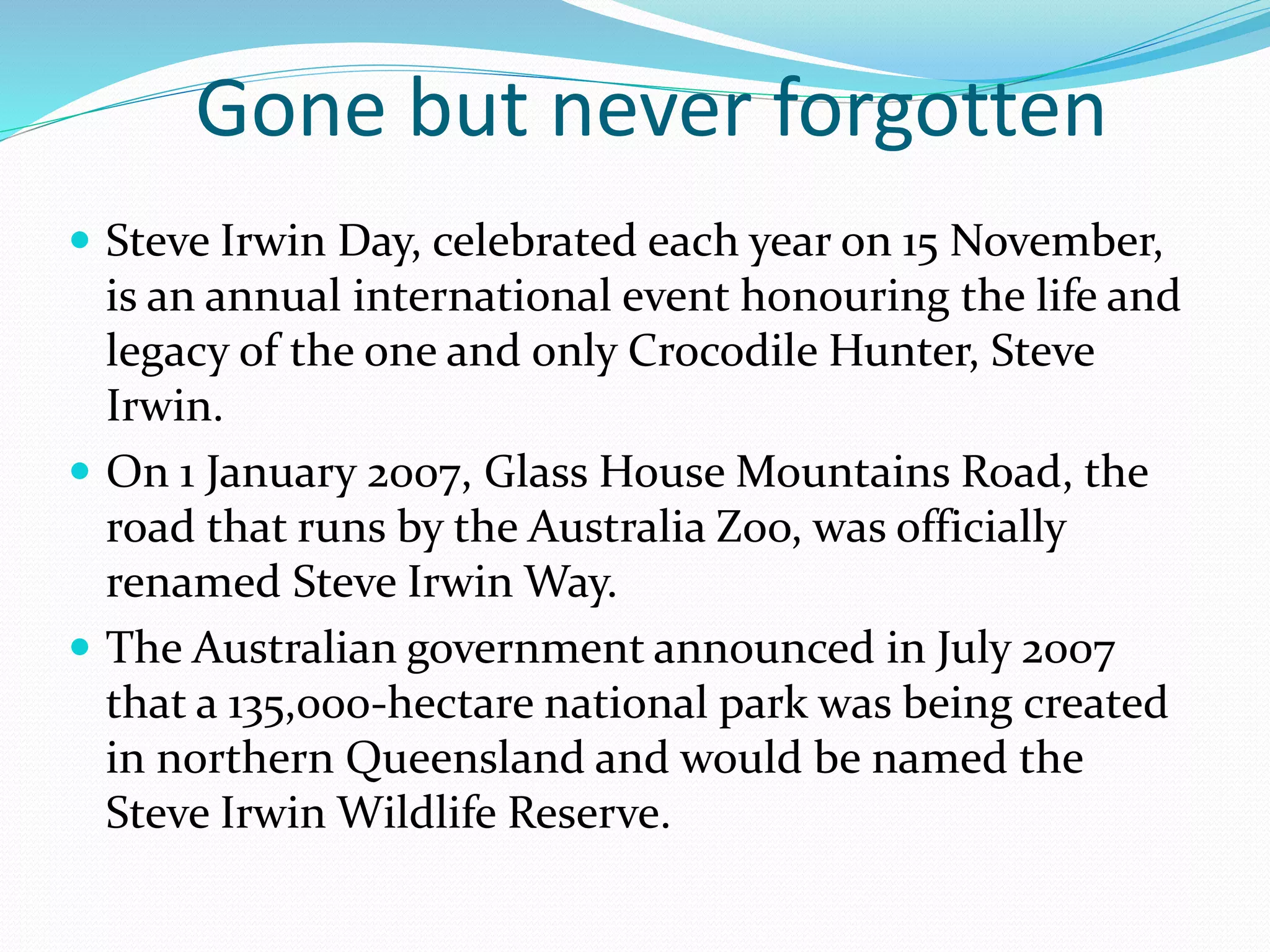 Steve irwin | PPT