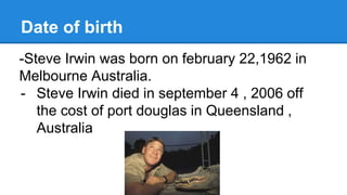 Steve Irwin | PPT