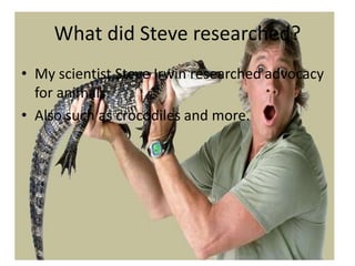 Steve irwin | PPTX