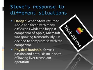Steve jobs - Leadership | PPT | Technology & Computing