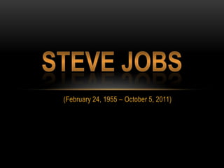 Steve Jobs - Inventor of the COOOLLL!!! | PPT