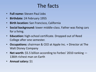 Steve jobs | PPT