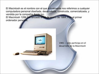 La Primera Computadora Apple Fue Construida En 1981